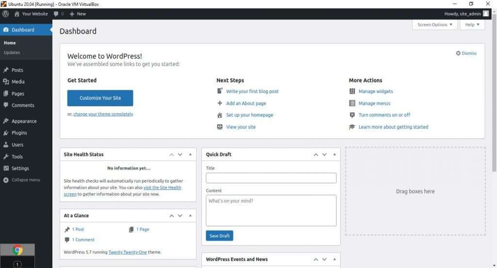 How to Install WordPress on Ubuntu 20.04 LTS - Pentarock Technologies