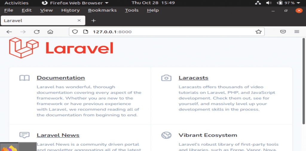 How to Install Laravel with LAMP on Ubuntu 20.04 LTS Focal Fossa - Pentarock Technologies